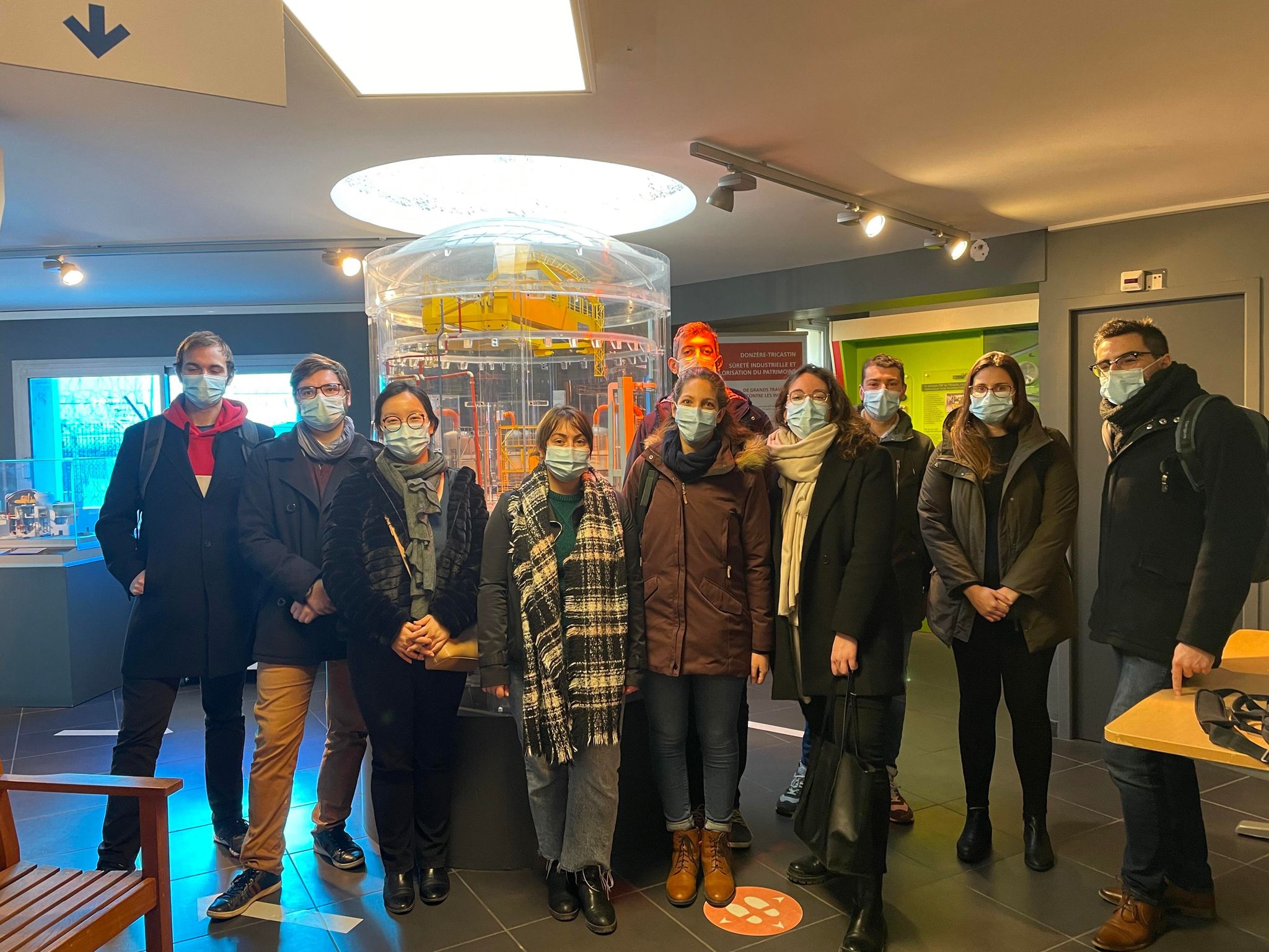 Visite de la centrale nucléaire du Tricastin par les membres de l'Aisther